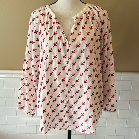 Roller Rabbit | Tops | Roller Rabbit Cotton And Embroidered Blouse Size ...